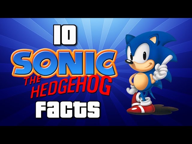 10 Sonic The Hedgehog Facts | Retrounlim