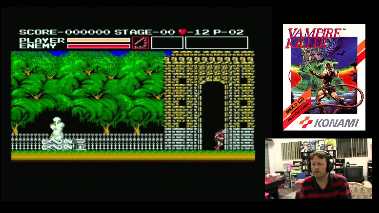 Lets Play Vampire Killer (Castlevania) - MSX & How to make a MSX ...