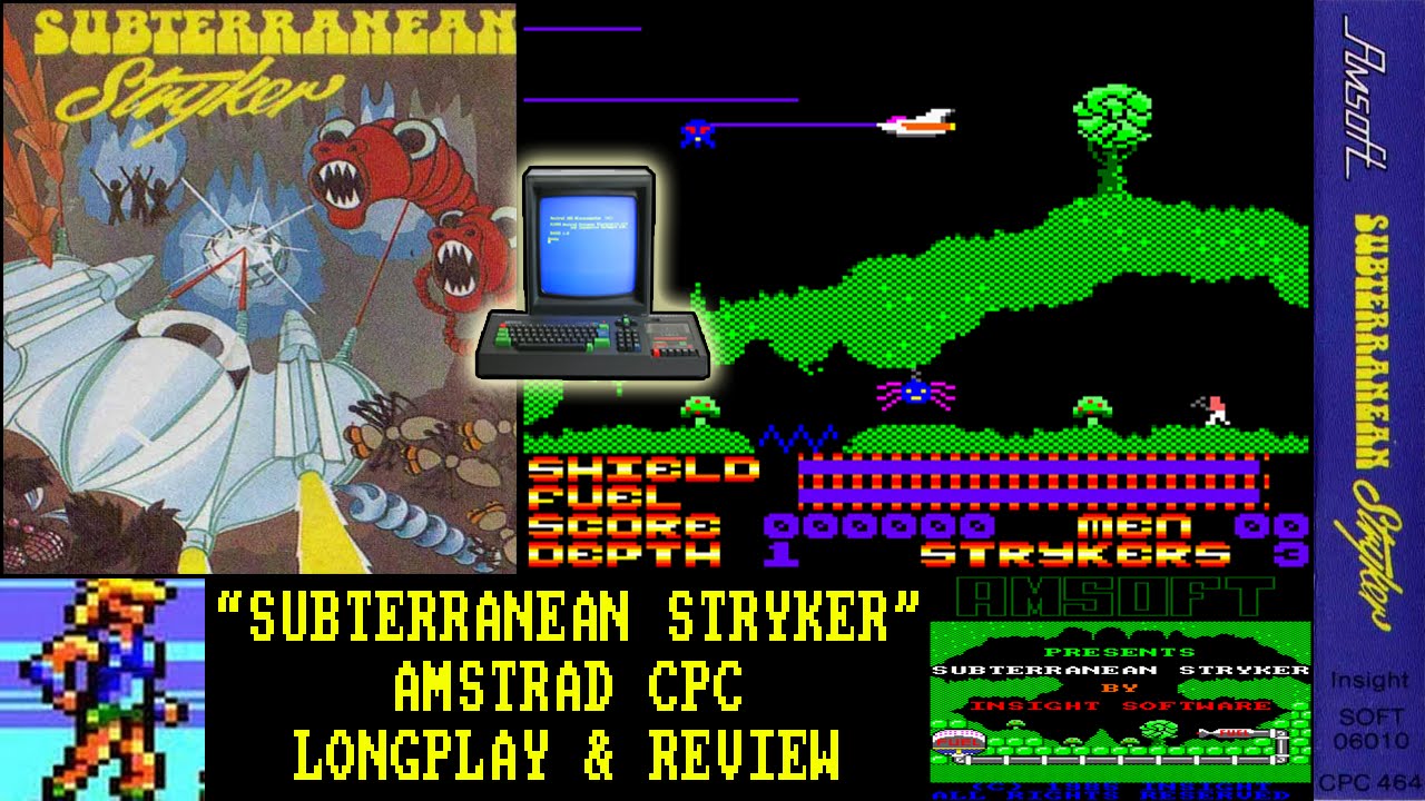[AMSTRAD CPC] Subterranean Stryker - Longplay & Review | Retrounlim