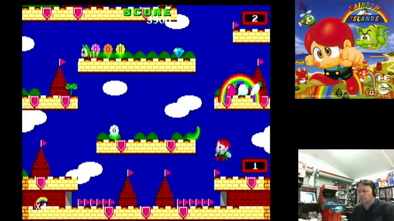 Retro PC Engine CD Game Rainbow Islands Pickup & Play August 2018 ...
