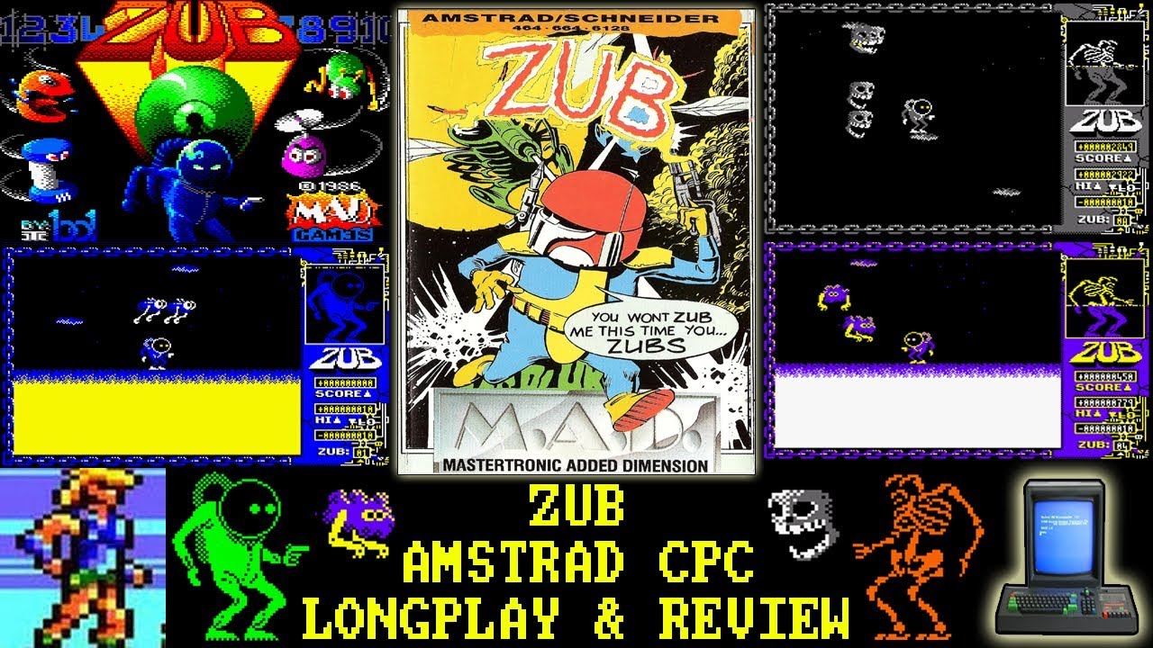 [AMSTRAD CPC] Zub - Longplay & Review | Retrounlim