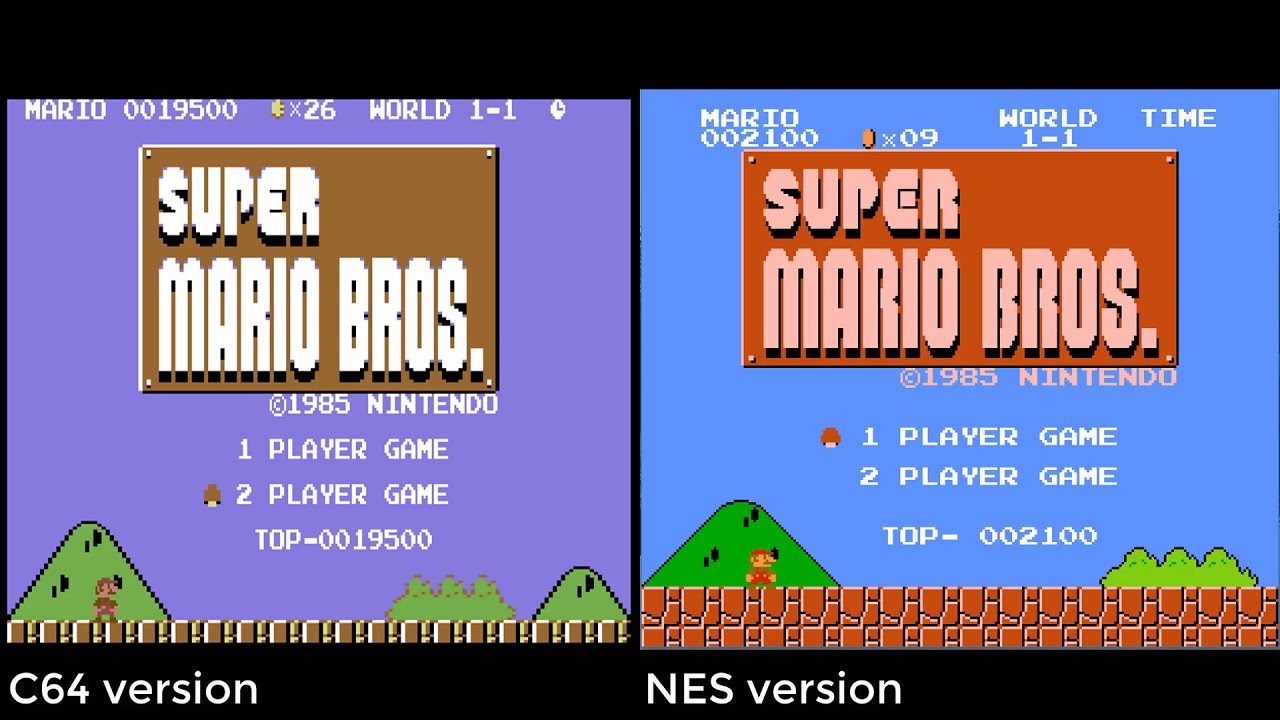 8 Bits Washed Up? - Hell No!! - Super Mario Bros - Commodore 64 ...
