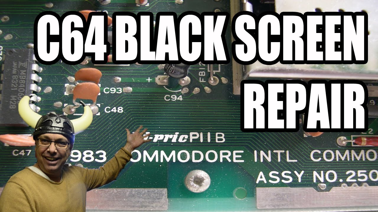 c64 black screen repair | Retrounlim
