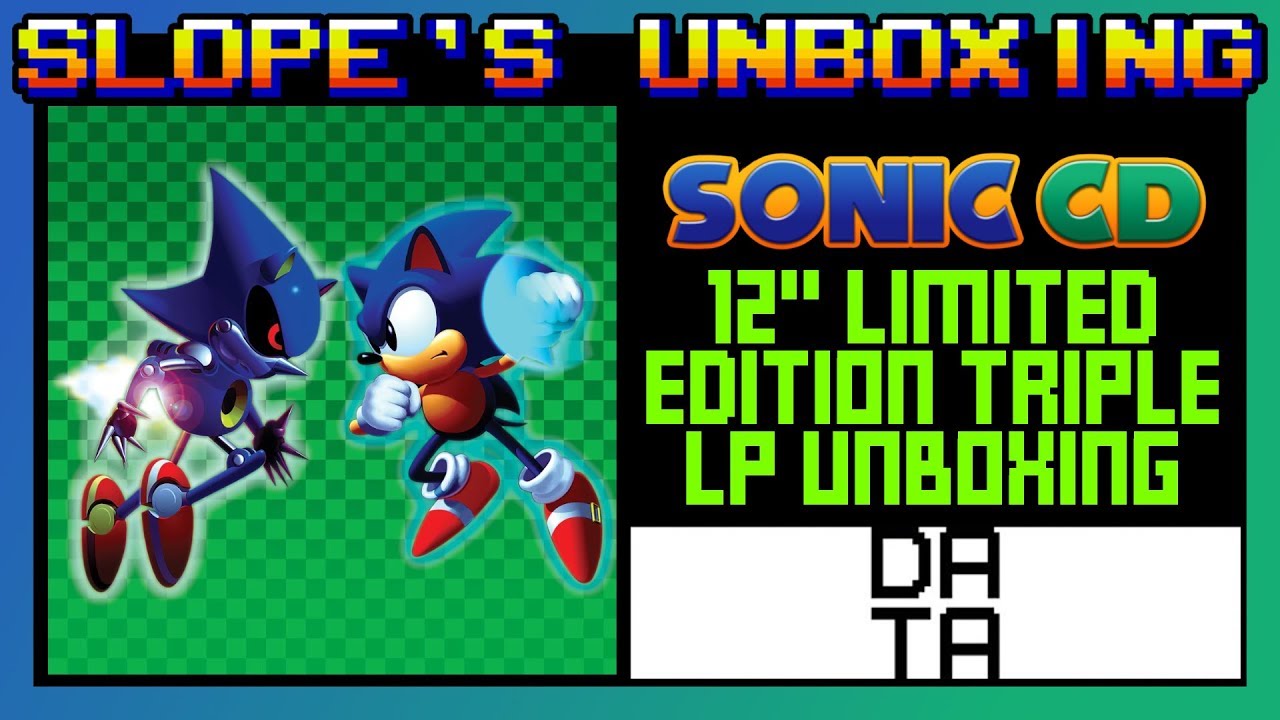 Sonic CD Triple LP limited edition DATA Disc unboxing - SGR | Retrounlim
