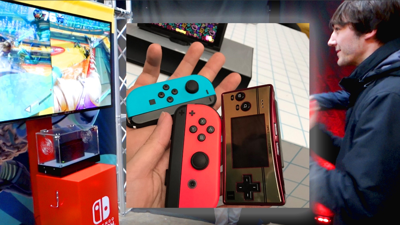 Switch First Impressions and Joycon Size Comparison With Gameboy Micro ...