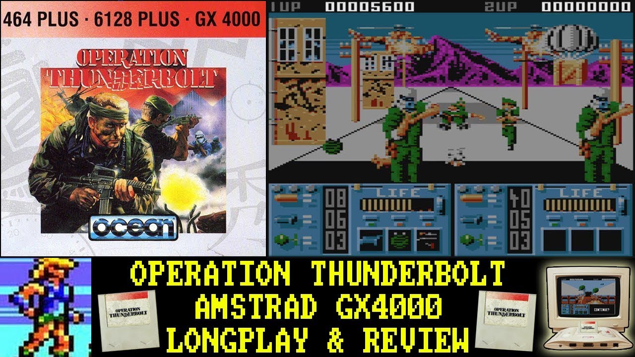 [AMSTRAD GX4000] Operation Thunderbolt - Longplay & Review | Retrounlim