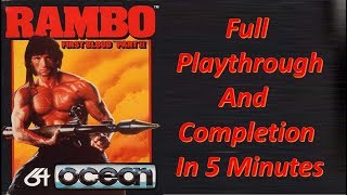 Commodore 64 : Rambo First Blood Part II Full Playthrough | Retrounlim