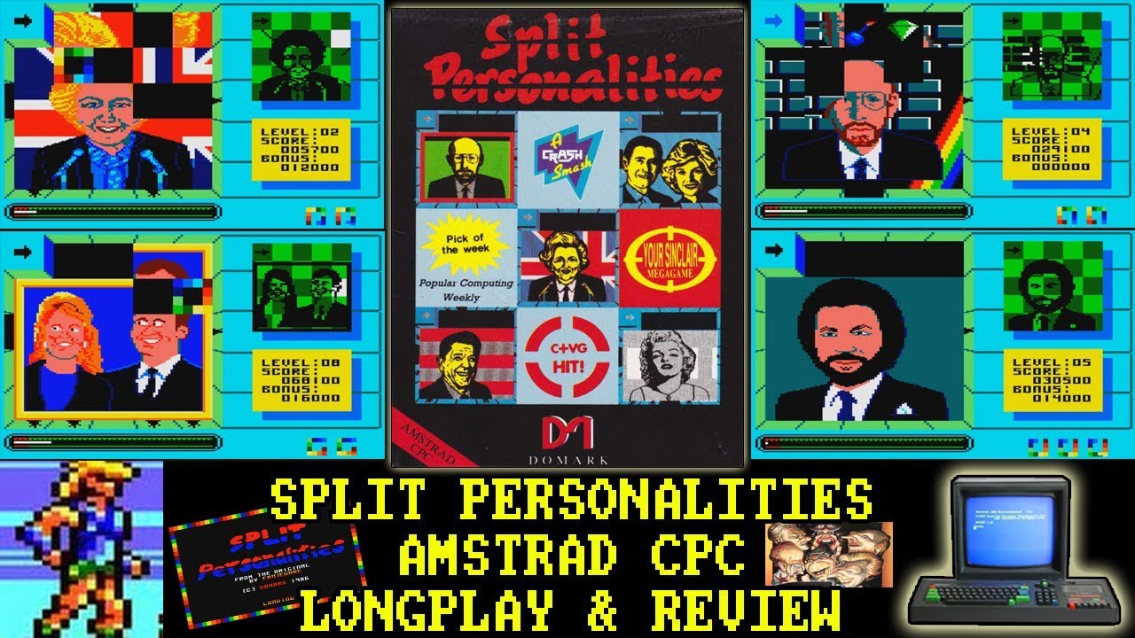 [AMSTRAD CPC] Split Personalities - Longplay & Review | Retrounlim
