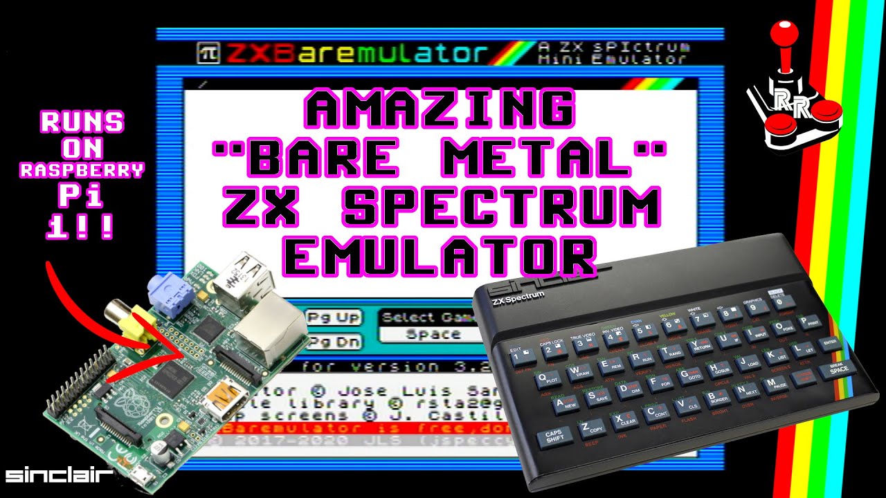 ZXBaremulator | Bare Metal Spectrum Emulator Running on Pi1! | Retrounlim