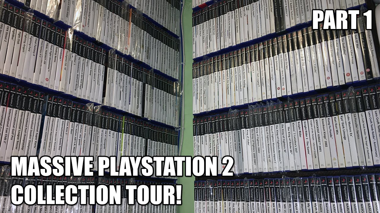 Massive PlayStation 2 Collection Tour! (part 1) | Retrounlim