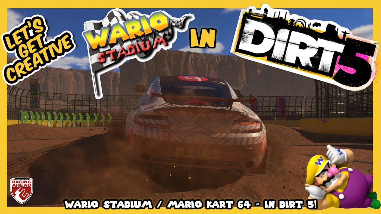I made MARIO KART 64's Wario Stadium in DIRT 5!! | Retrounlim