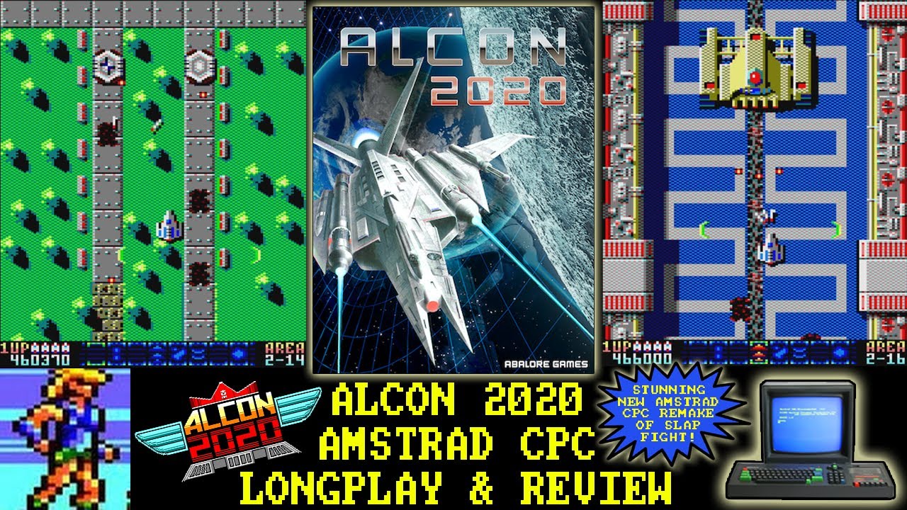 [AMSTRAD CPC] Alcon 2020 - Longplay & Review (NEW Amstrad Game! "Slap Fight" Remake!) | Retrounlim