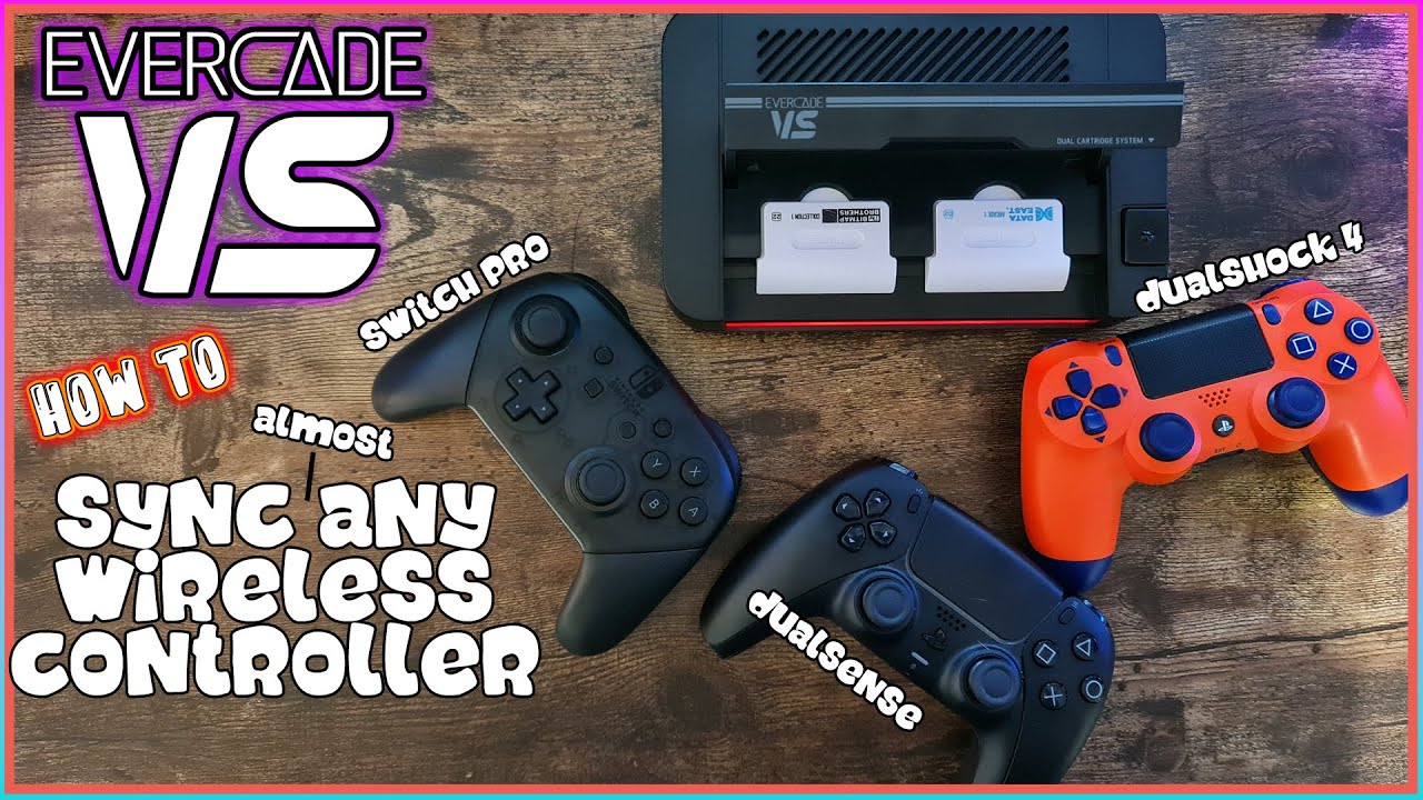 Evercade VS - Pairing Switch Pro, DualSense & DualShock controllers ...