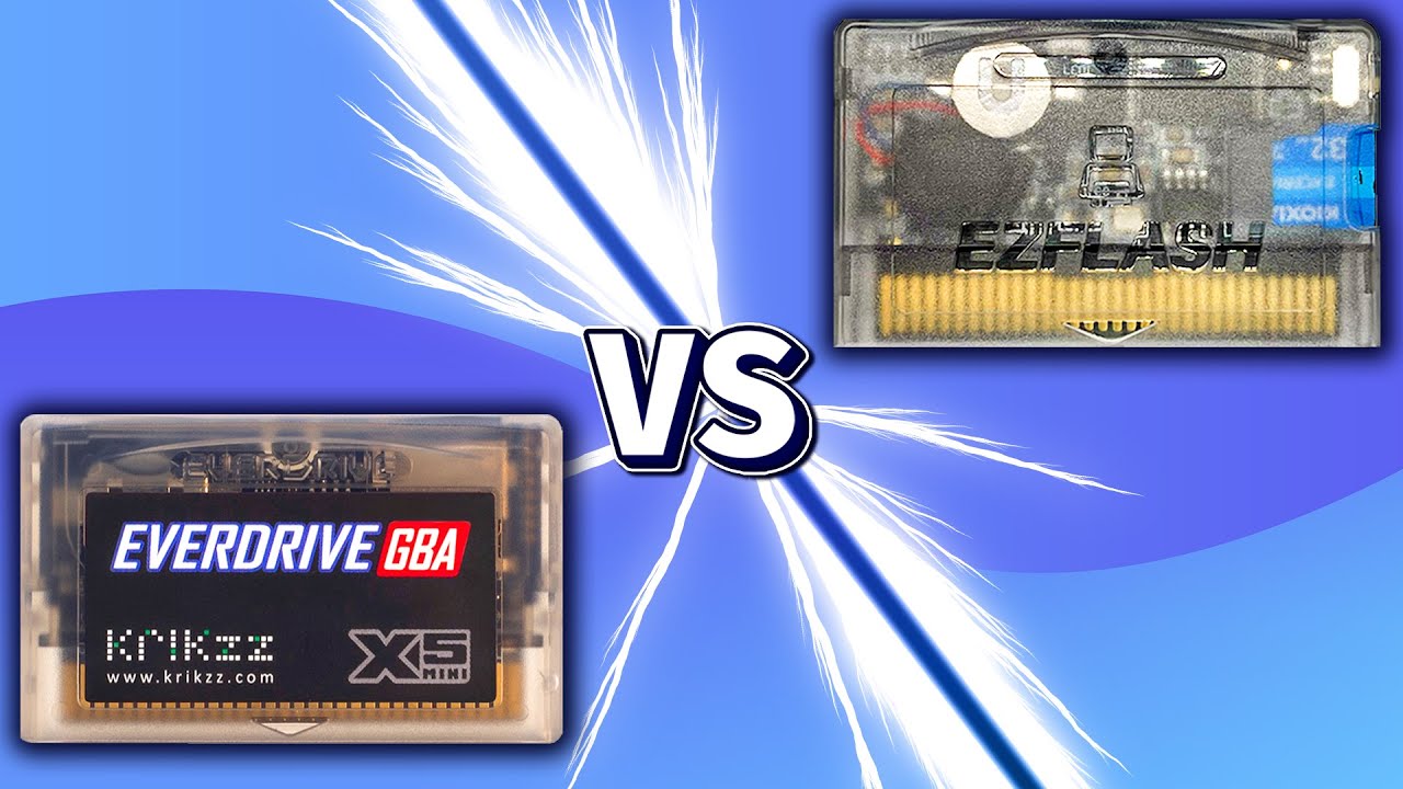 Everdrive GBA X5 Vs EZ Flash DE - Ultimate Comparison! | Retrounlim