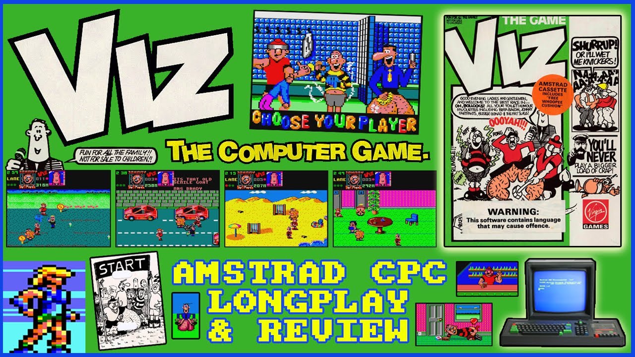 [AMSTRAD CPC] Viz : The Game - Longplay & Review | Retrounlim