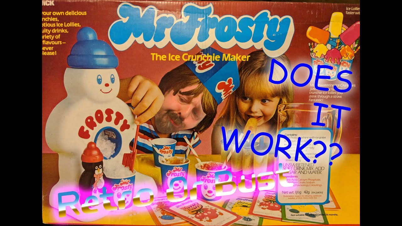 The Original 70's Mr Frosty Ice Crunchie Maker! Does it work?? | Retrounlim