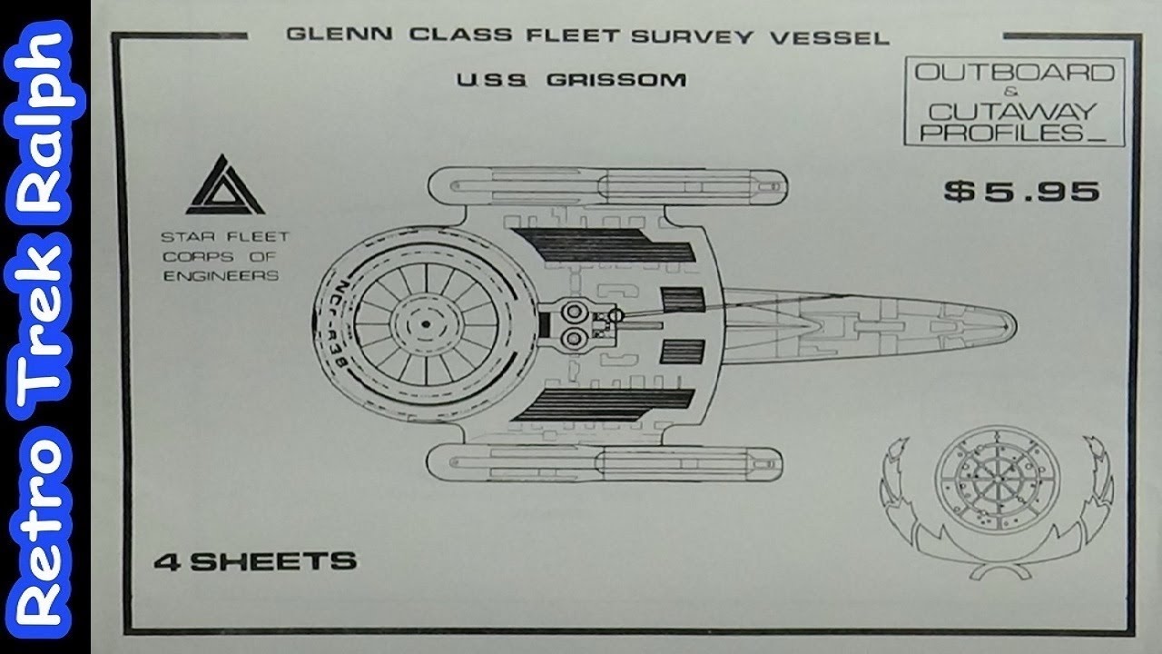 Star Trek Starship Blueprints - Glenn Class Fleet Survey Vessel. USS ...