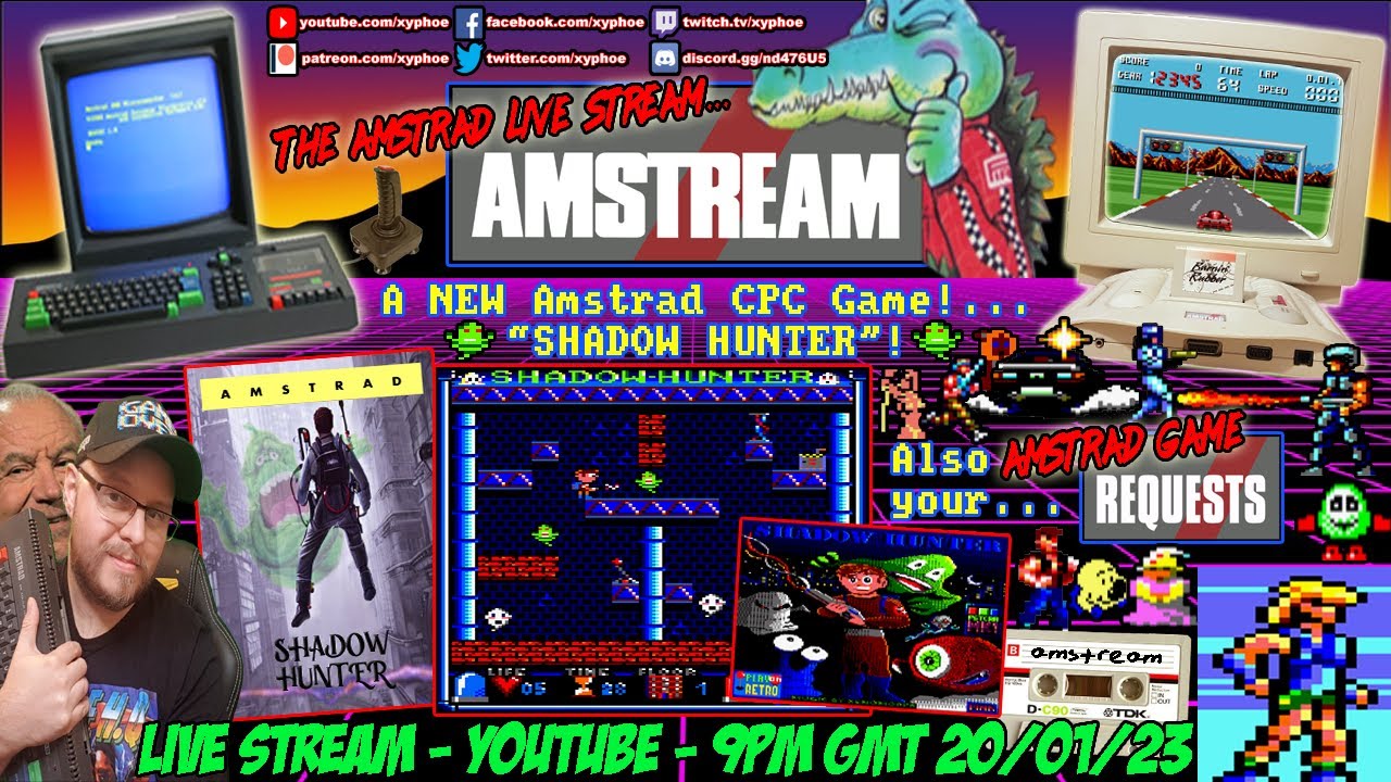 [AMSTRAD CPC]⚡️AMSTREAM 👻"SHADOW HUNTER"! New Amstrad Ghostbustin ...