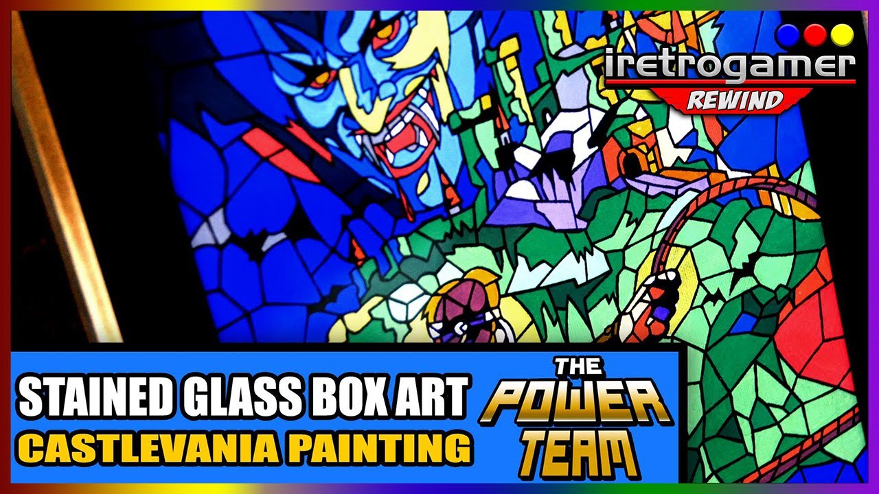 Stained Glass Castlevania Box Art – iRetroGamer Rewind SERIES FINALE ...