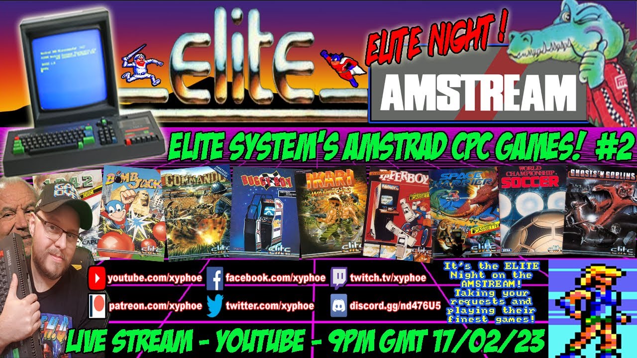 [AMSTRAD CPC] ⚡️AMSTREAM - ELITE NIGHT! ⭐️Elite System's Amstrad CPC ...