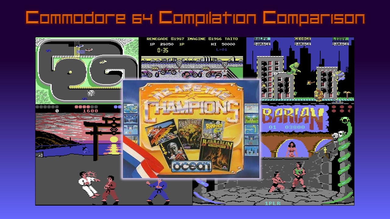 Commodore 64 Compilation Comparison: We are the Champions (1988 ...