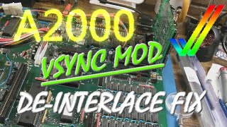 Commodore Amiga A2000 Modular VSYNC Tick Fix | Retrounlim