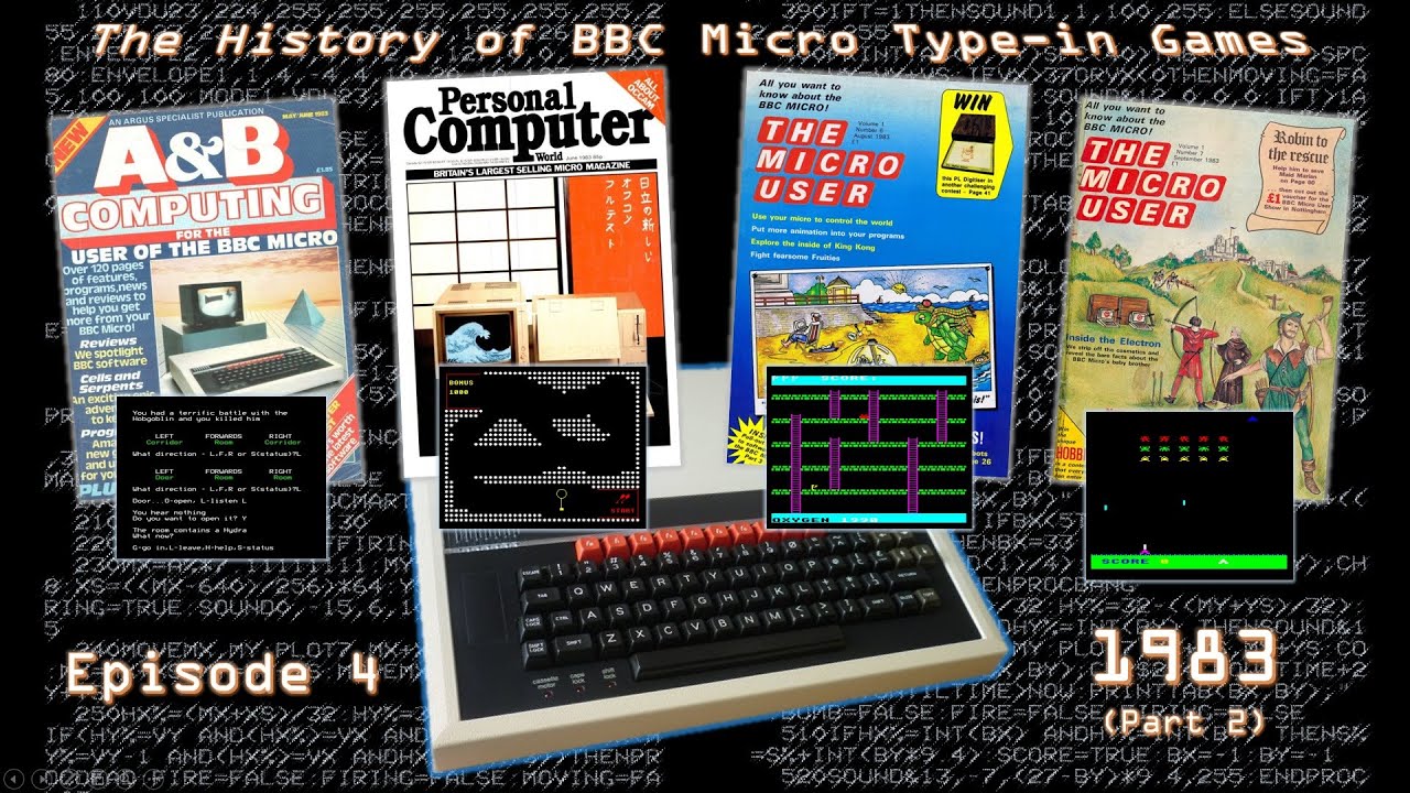The History of BBC Micro Type-in Games - Episode 4: 1983 (Part 2) | Retrounlim