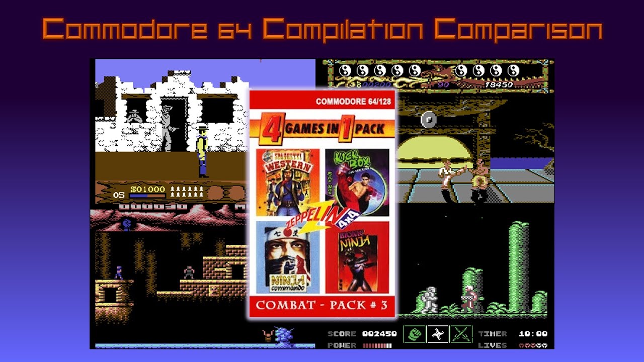 Commodore 64 Compilation Comparison: Zeppelin 4x4: Combat Pack (1992) | Retrounlim
