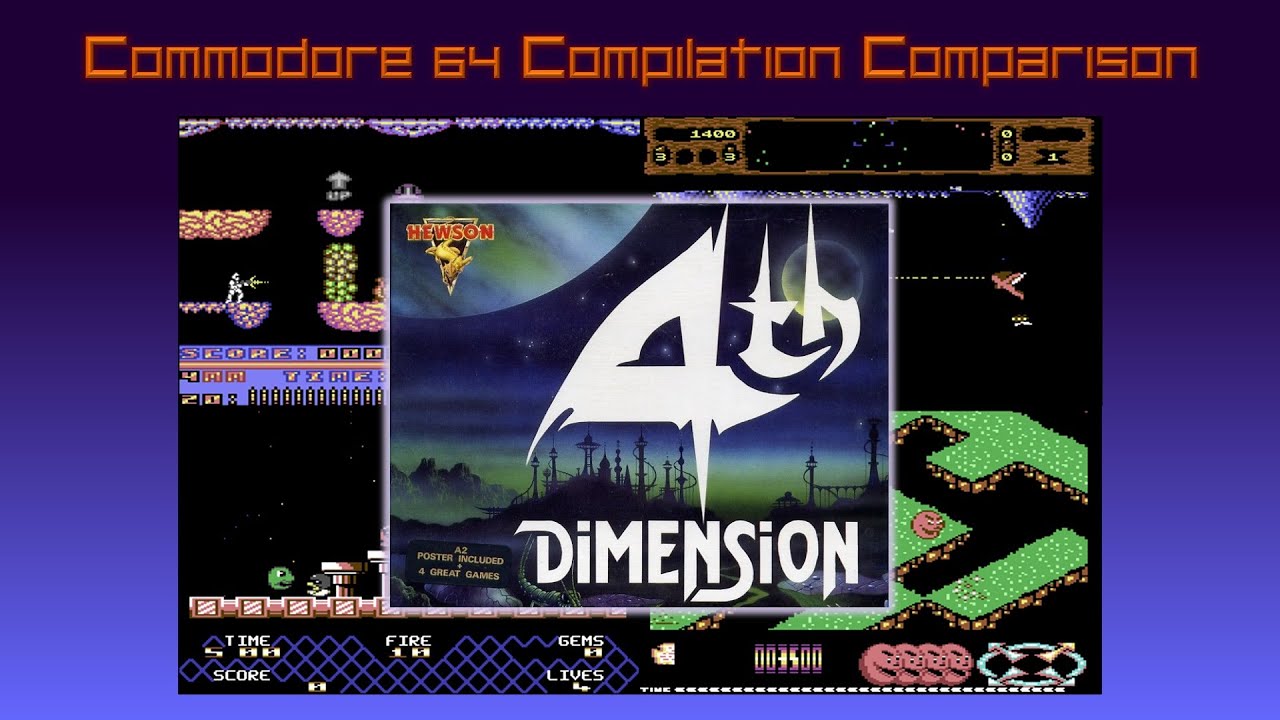 Commodore 64 Compilation Comparison: The 4th Dimension (1990) | Retrounlim
