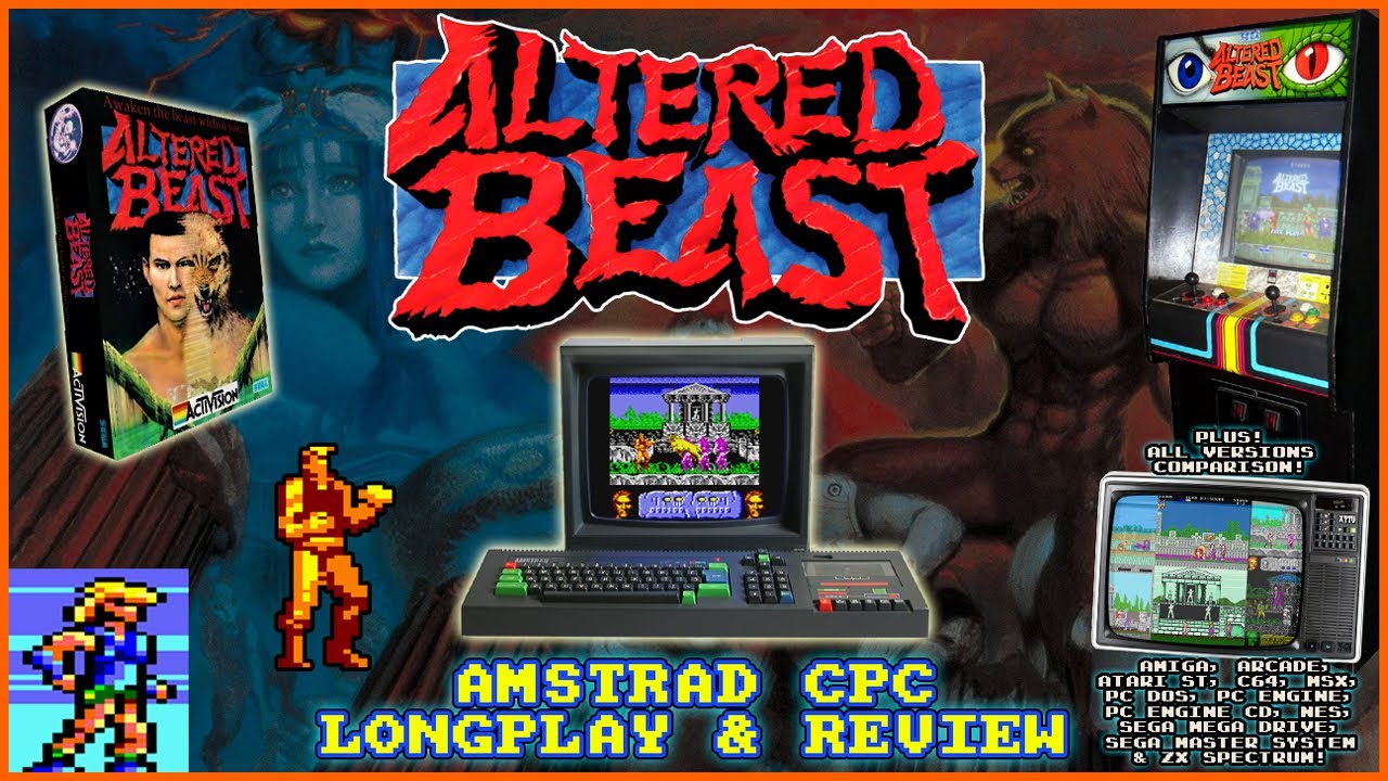 [AMSTRAD CPC] 🐺 Altered Beast - Longplay & Review (+ All Versions Comparison!) 💀🕹️ | Retrounlim