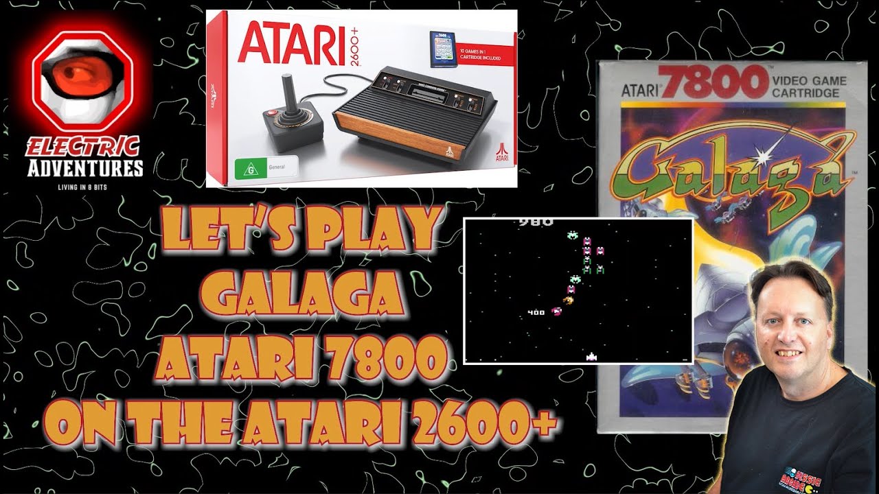Atari 2600+ - Let's Play - Galaga 7800 | Retrounlim