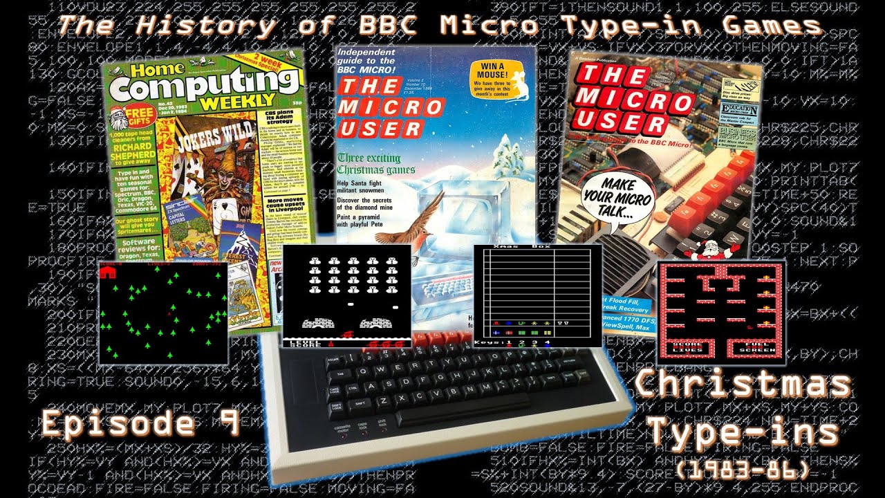 The History of BBC Micro Type-in Games - Episode 9: Christmas Games (1983-86) | Retrounlim