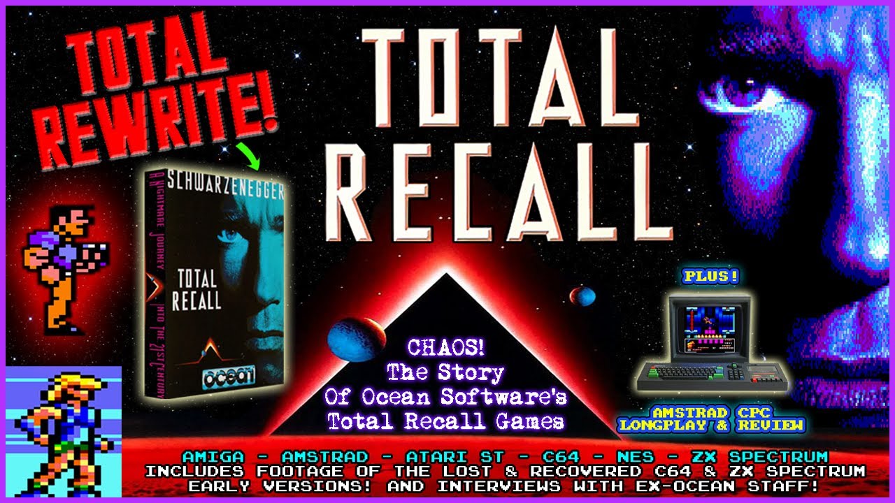 TOTAL REWRITE! The Story Of Ocean Software's TOTAL RECALL Games! 🕹️ ...