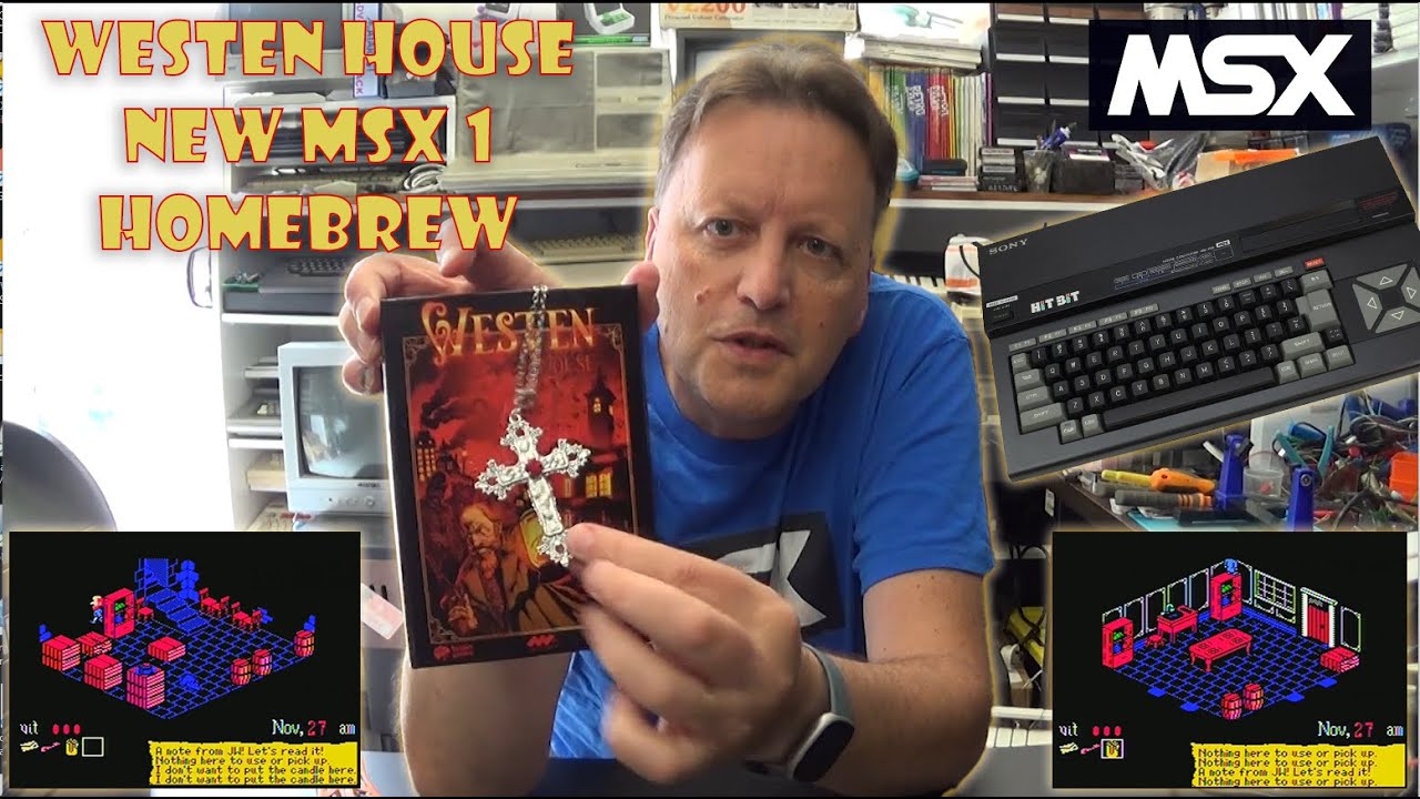 Westen House Ex - New Homebrew Game for MSX Computers | Retrounlim