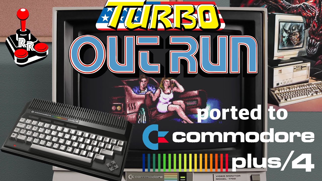 Turbo Out Run ported to Commodore Plus/4 | C64 gameplay comparison ...