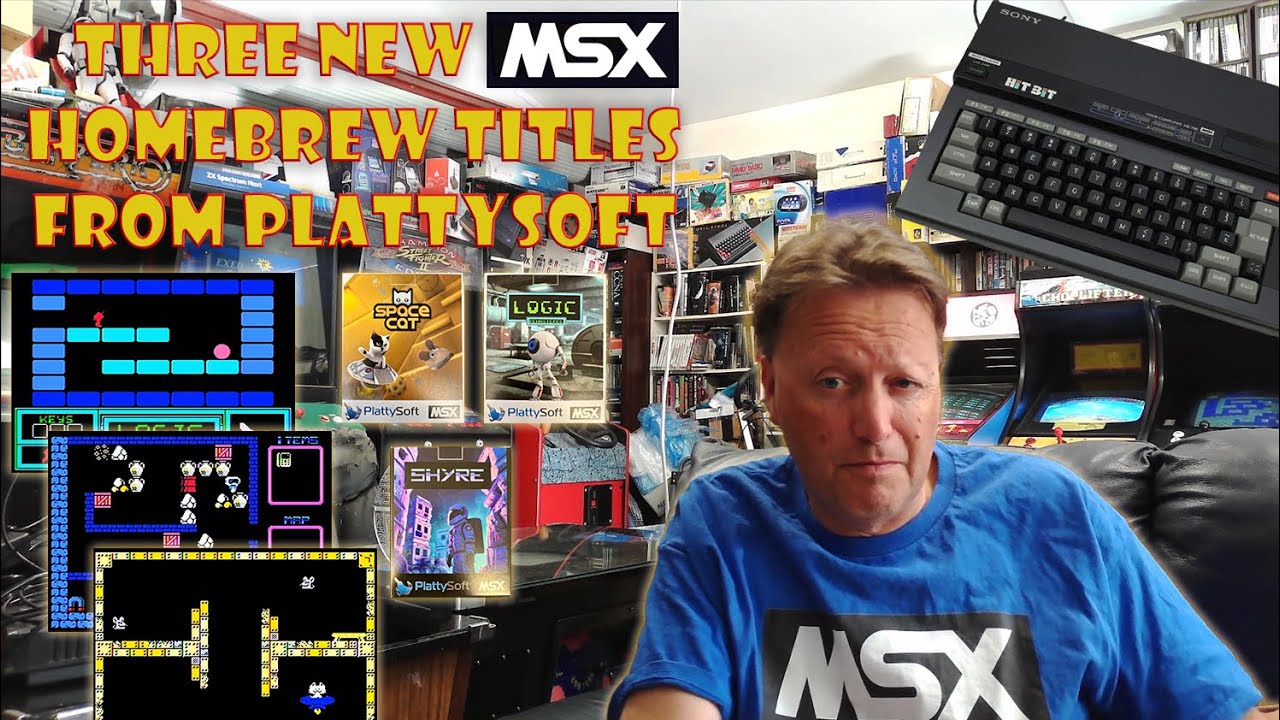 New MSX Homebrew Games Logic, Shyre & Space Cat Pickup & Play Feb 2024 ...