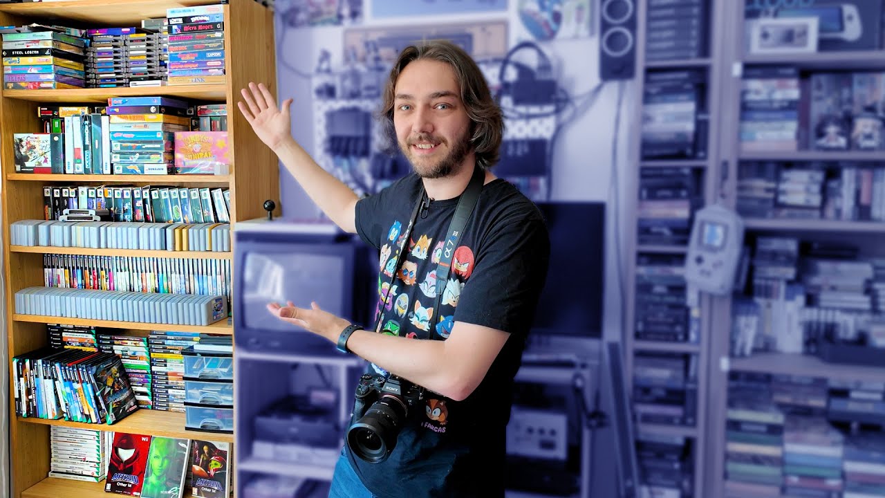 RetroBreak Room Tour Part 1 - Nintendo Console Games | Retrounlim