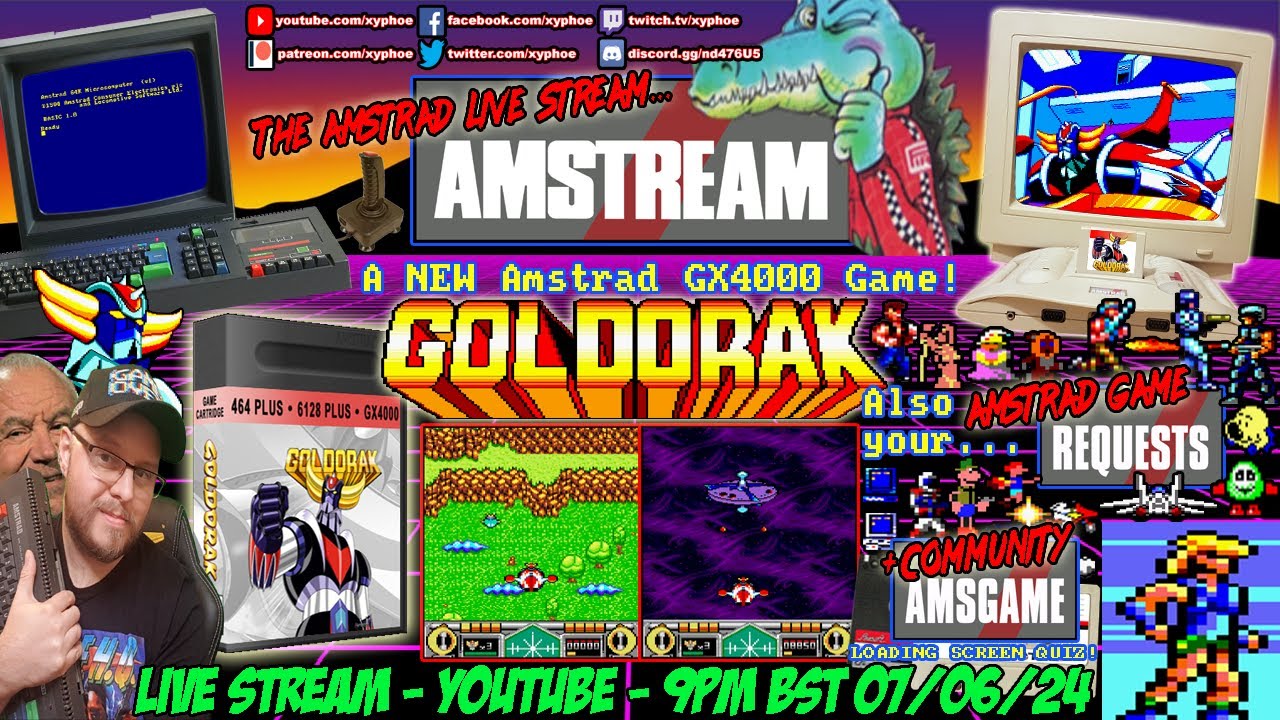 [AMSTRAD CPC]⚡️AMSTREAM 🕹️"Goldorak" NEW Amstrad GX4000 Game! 🤖⭐️ + Your Game Requests & Quiz ...