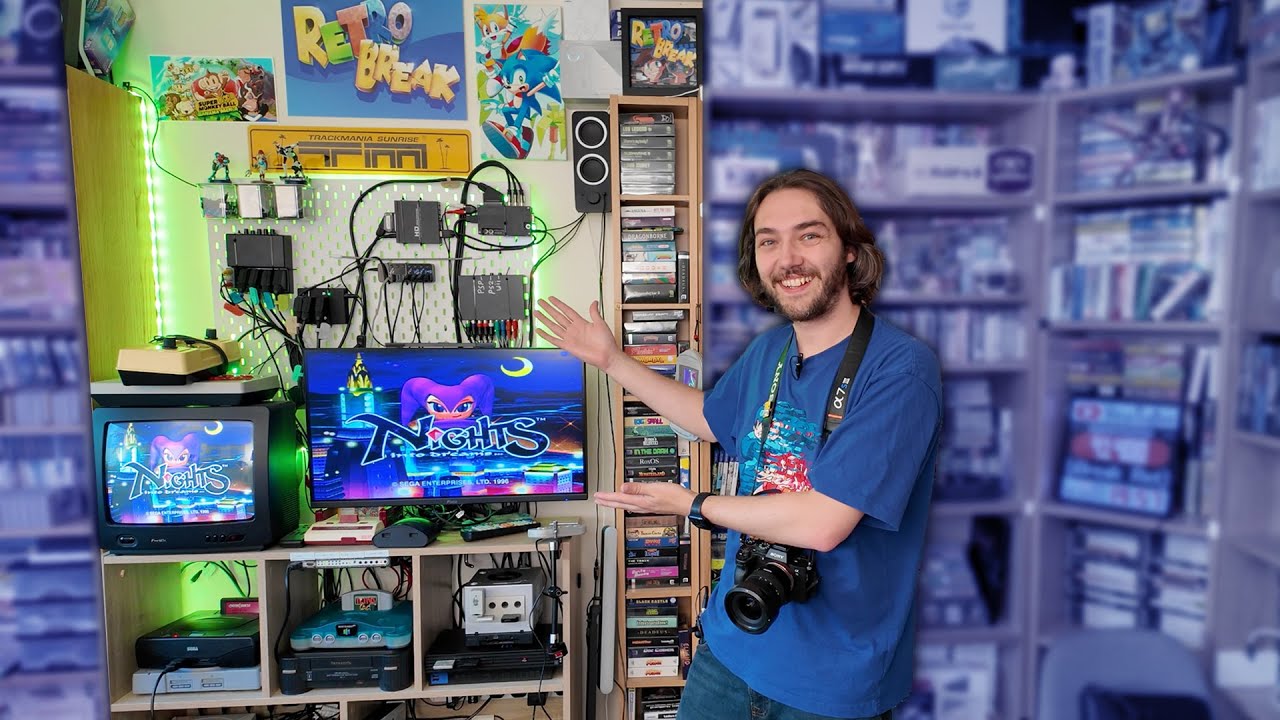 Retro Game Room Tour - Console Setup & Homebrew Games! | Retrounlim