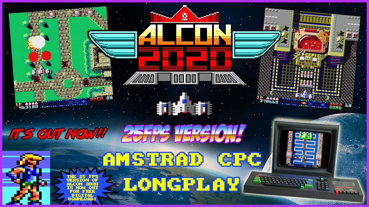 [AMSTRAD CPC] 🚀 Alcon 2020 (25fps Final Version!) - Longplay ⭐️ (Now out for free digital ...