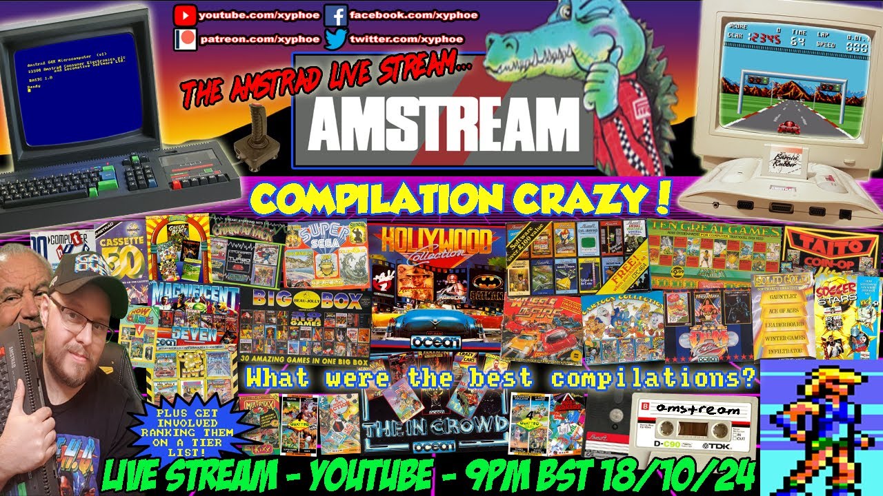 [AMSTRAD CPC] ⚡️AMSTREAM 🕹️ Compilation Crazy! ⭐️ What were the best compilations on the Amstrad ...