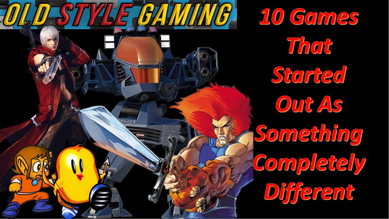 10 Games That Started Out As Something Completely Different | Retrounlim