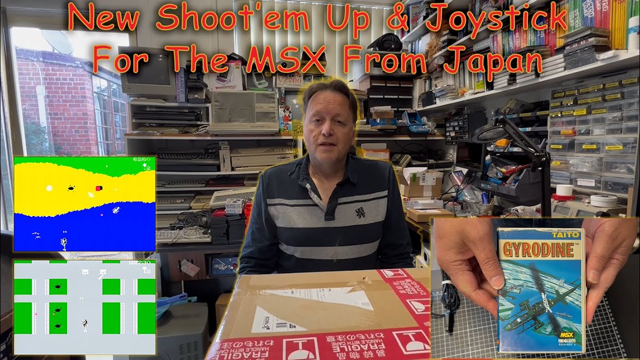 New MSX Shoot-em-up (Gyrodine) & Joystick From Japan | Retrounlim