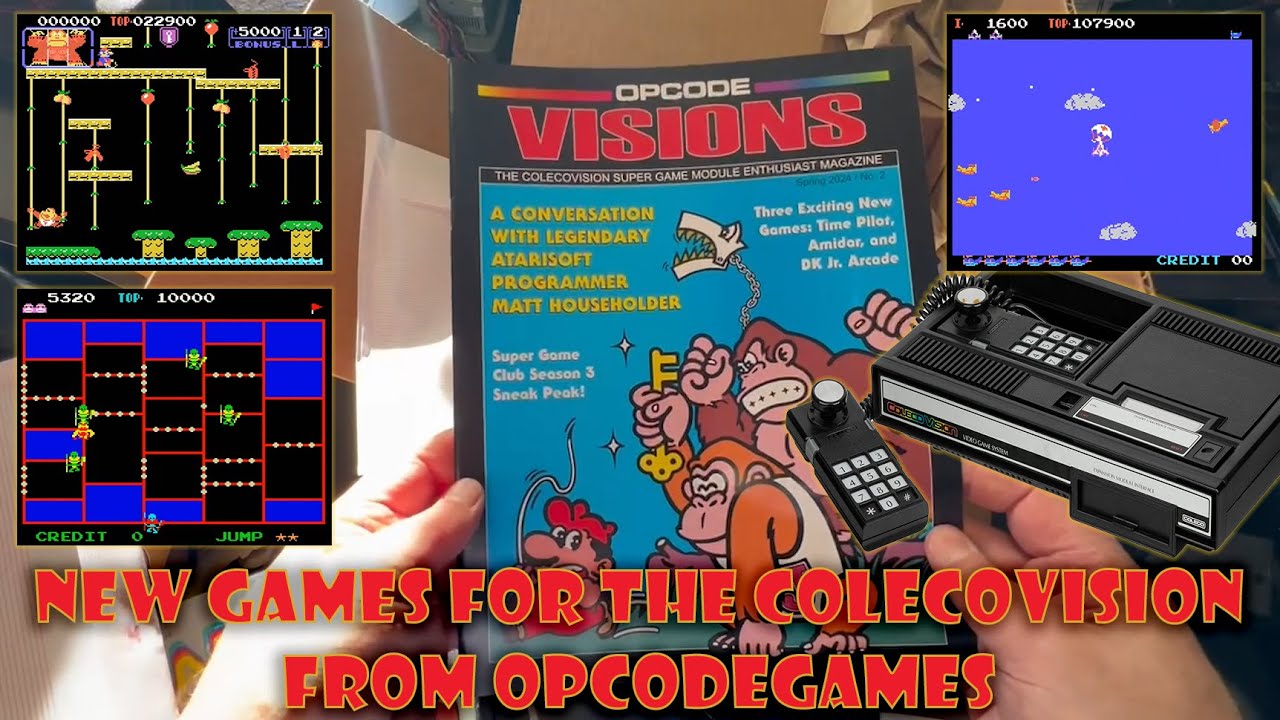 New Colecovision Games from OpCode Games (DK Jr Arcade, Amidar & Time ...