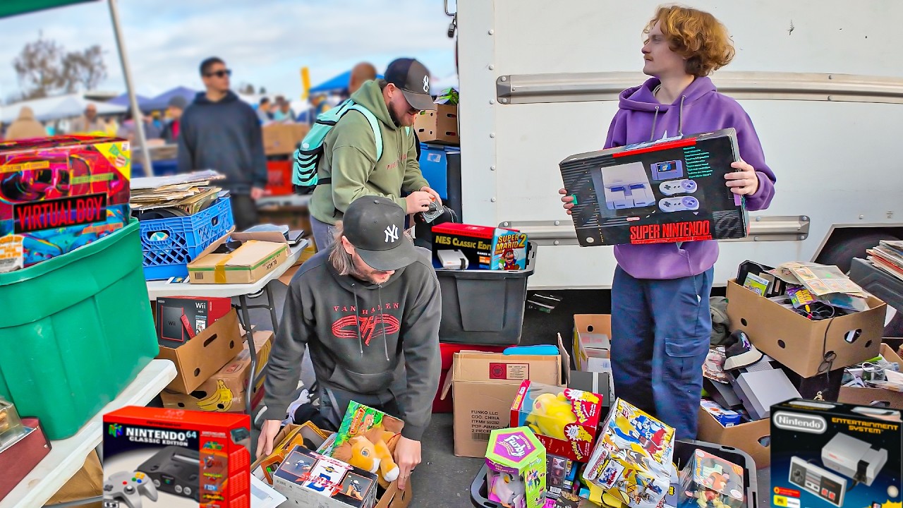 We FREAKING SCORED AT THE SWAP MEET! | Retrounlim